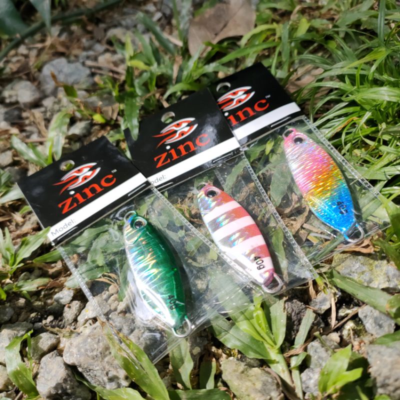 ZINC ROCKER LIGHT METAL JIG JIGGING FISHING LURE (40g) | Shopee Malaysia