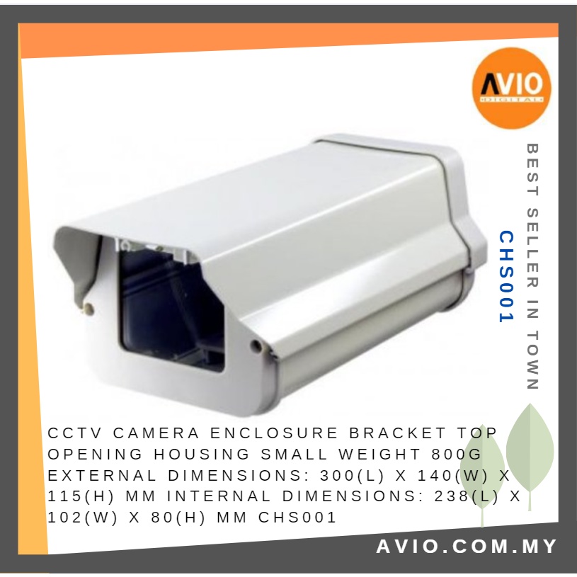 CCTV Camera Metal Outdoor Enclosure Bracket Top Opening Housing Casing ...