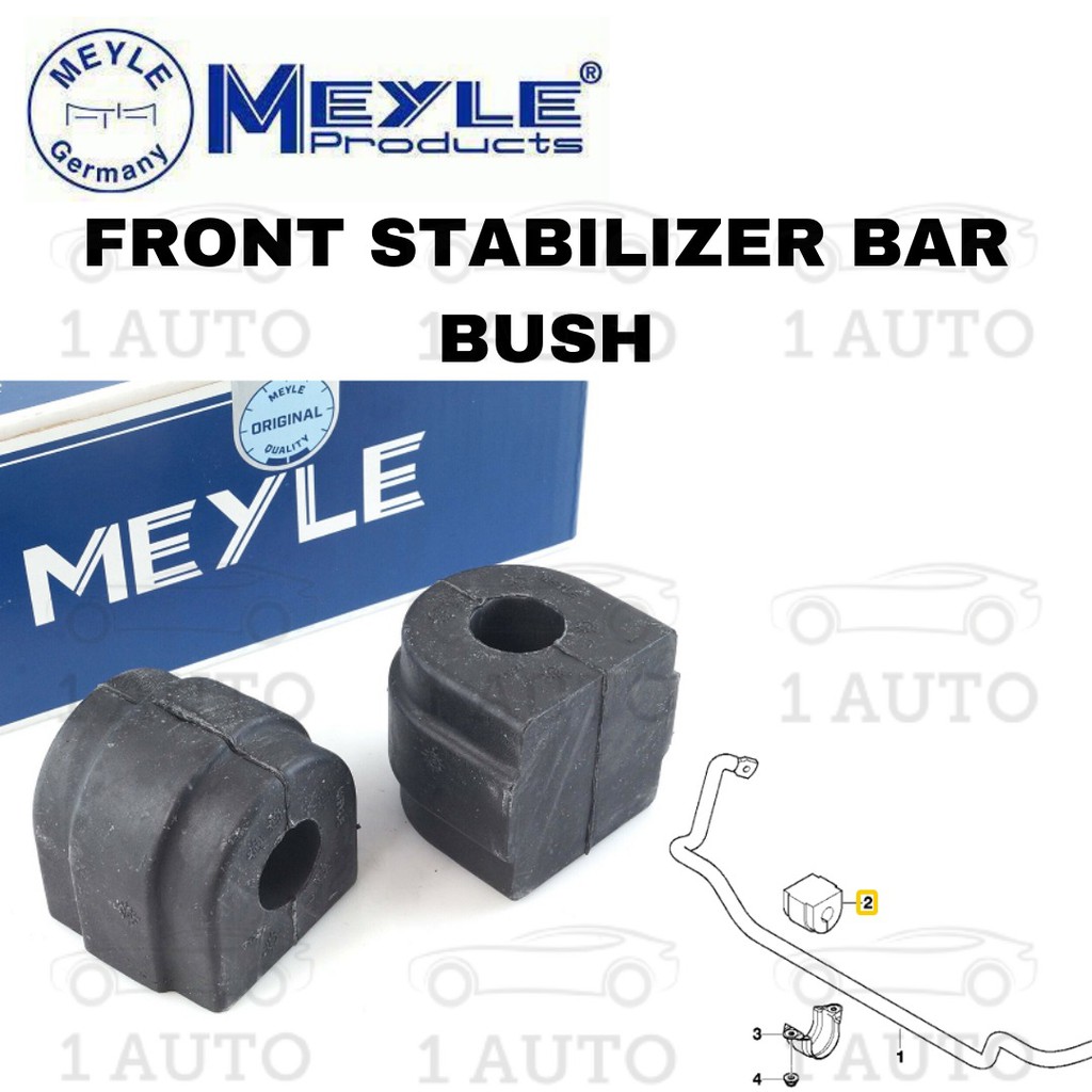 MEYLE GERMANY FRONT STABILIZER BAR BUSH BMW (22.5mm / 23mm type) E46 ...