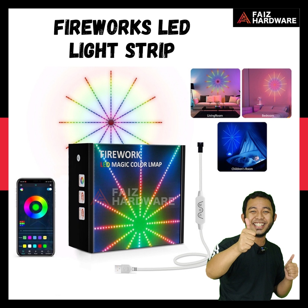 Lampu Bunga Api LED Strip By Faiz Hardware | Shopee Malaysia