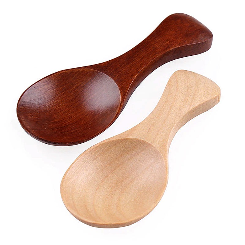 Non Stick Wooden Condiment Spoons Stain Resistance Small Wooden Salt ...