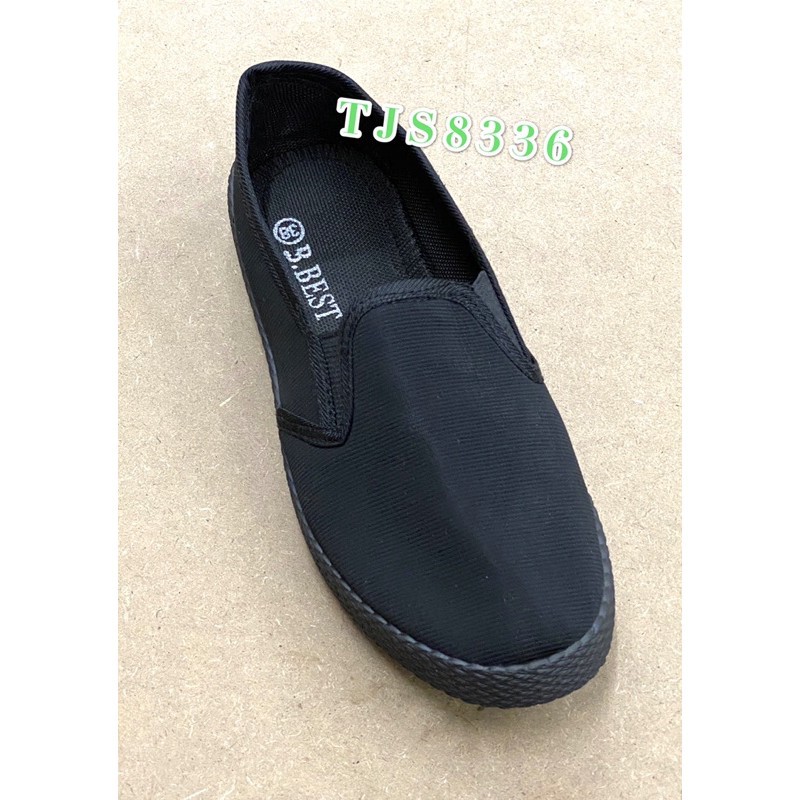 Ready Stock B.Best Kasut Kain Hitam Dewasa Flat Shoes Casual Canvas ...