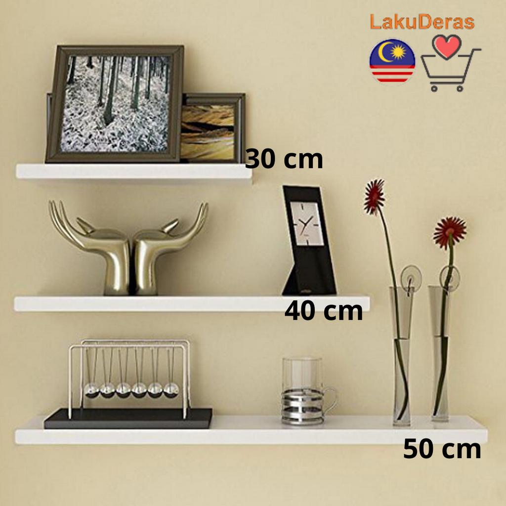 Floating Wall Shelf Wall Shelve Rack Rak Dinding Rak Dinding Terapung ...