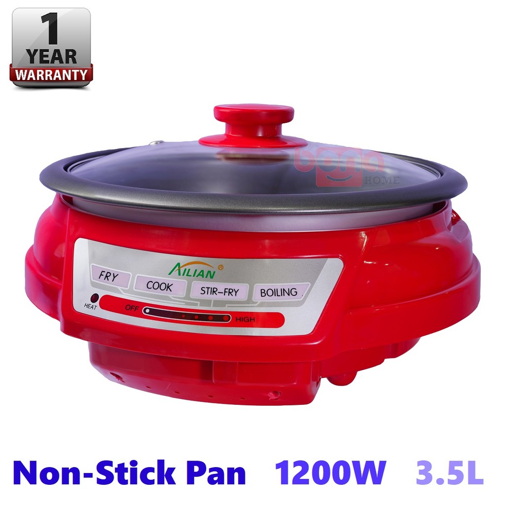Multi Purpose Electric Cooker Multi Function Pot Non-Stick Pan ...