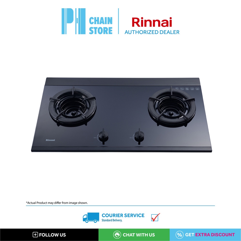 RINNAI RB-2GI 2-INNER BURNER BUILT-IN GAS HOB (GLASS) | Shopee Malaysia