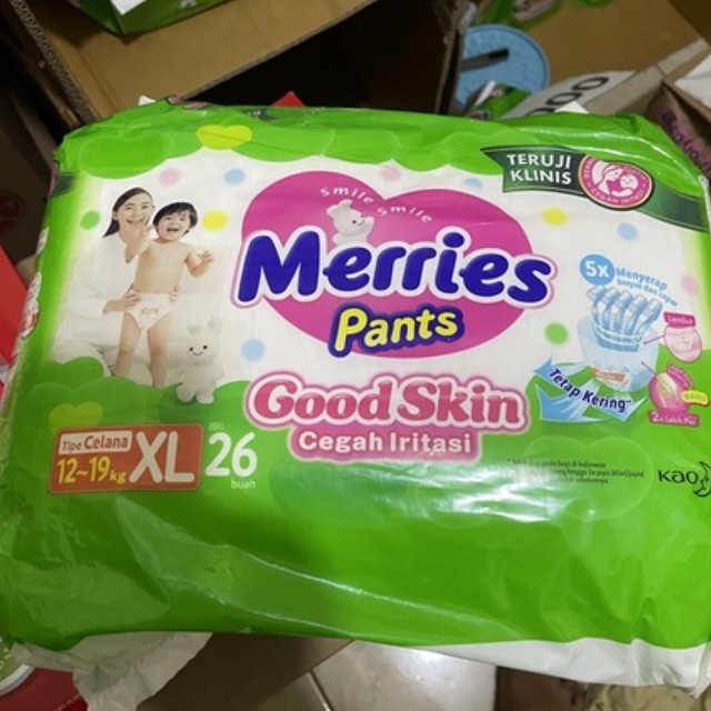 HIJAU Diapers MERRIES GOOD SKIN GREEN | Shopee Malaysia