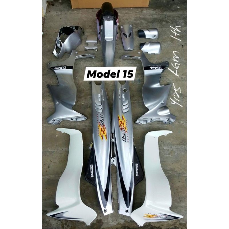 coverset bodyset body set cover set sabit silver (sticker tak siap ...