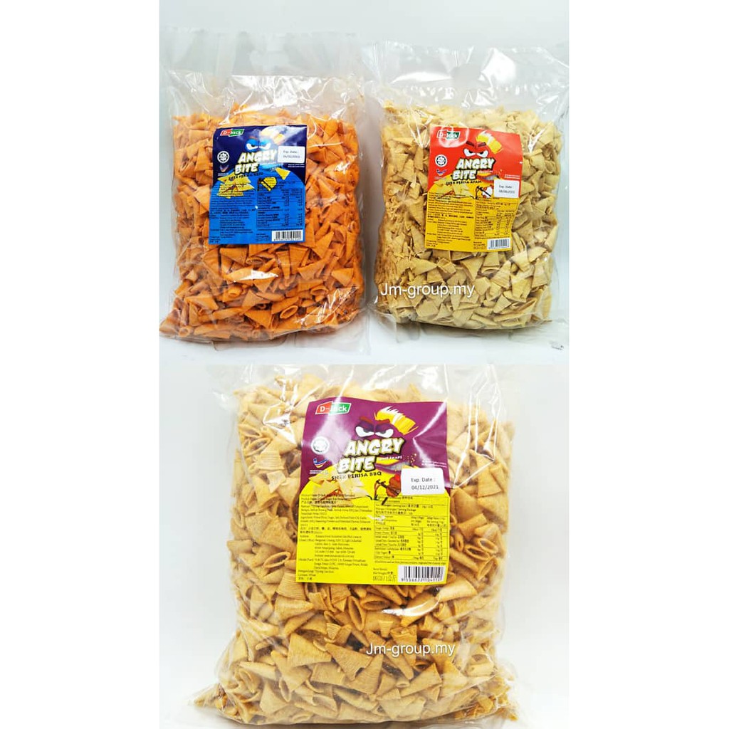 [Ready Stock] Angry Bite Cone Shape Cheese Cracker 1Kg (Cheese /Ayam ...