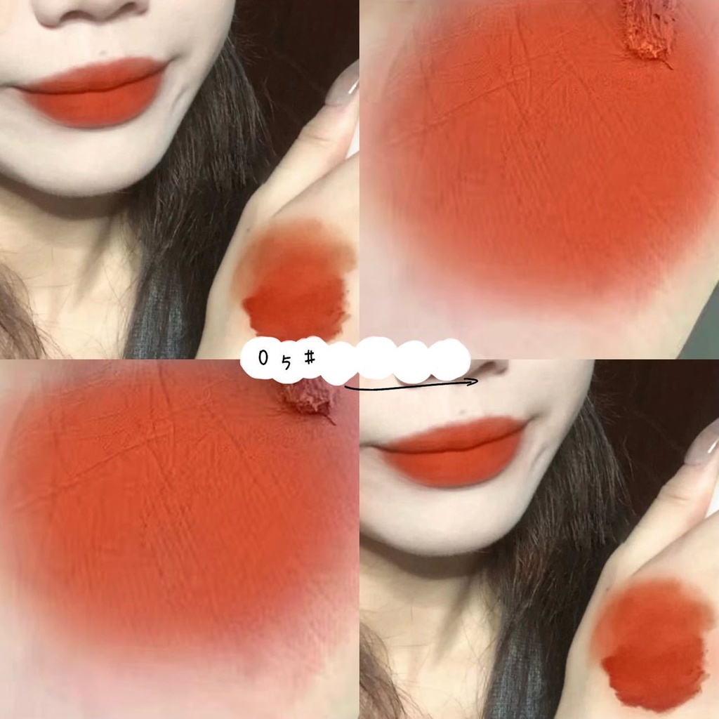 Von Gee 5 Sets of Lip Glaze Set Box Matte Mist Face Velvet Make-up ...