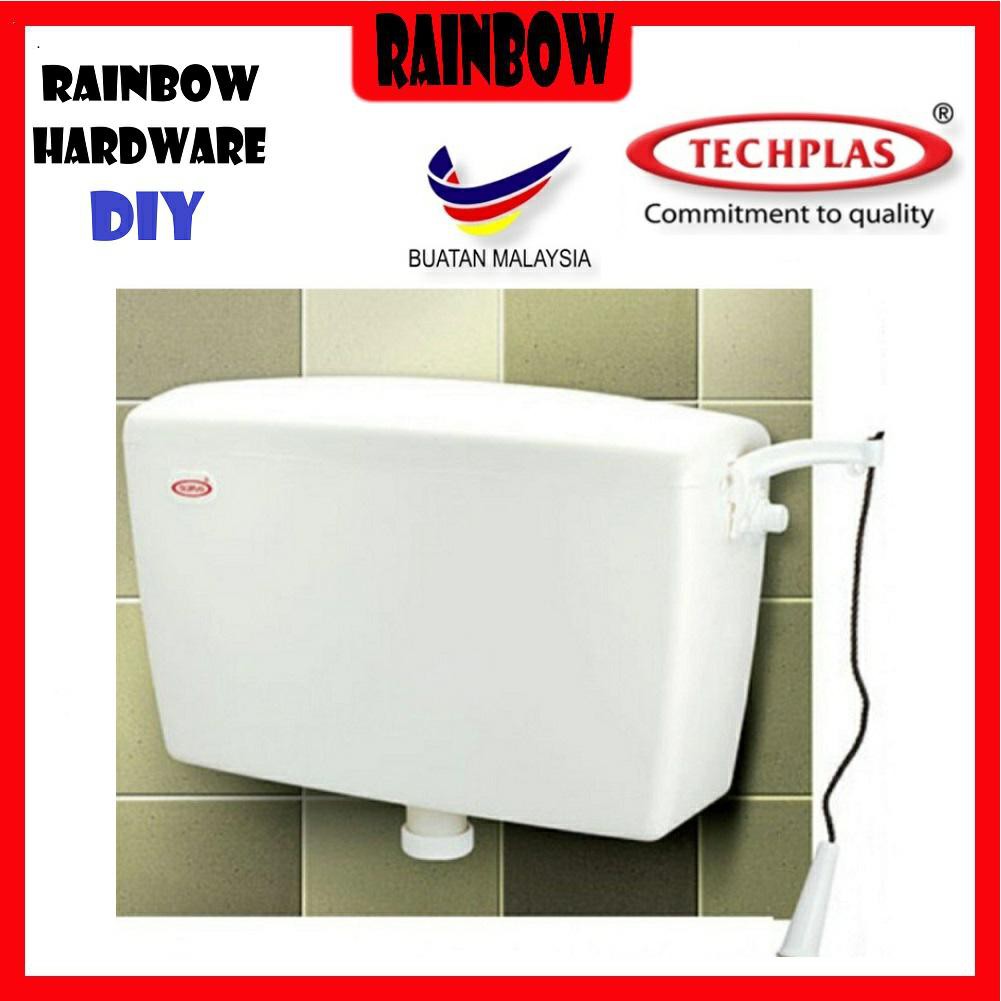 TECHPLAS PVC CISTERN HIGH LEVEL 9LTTER / TANGKI BILIK AIR | Shopee Malaysia