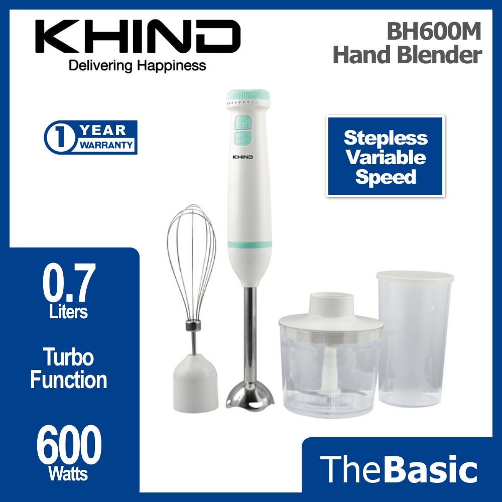 KHIND 3-in-1 Hand 600w Blender (BH600M / BH-600M) | Shopee Malaysia