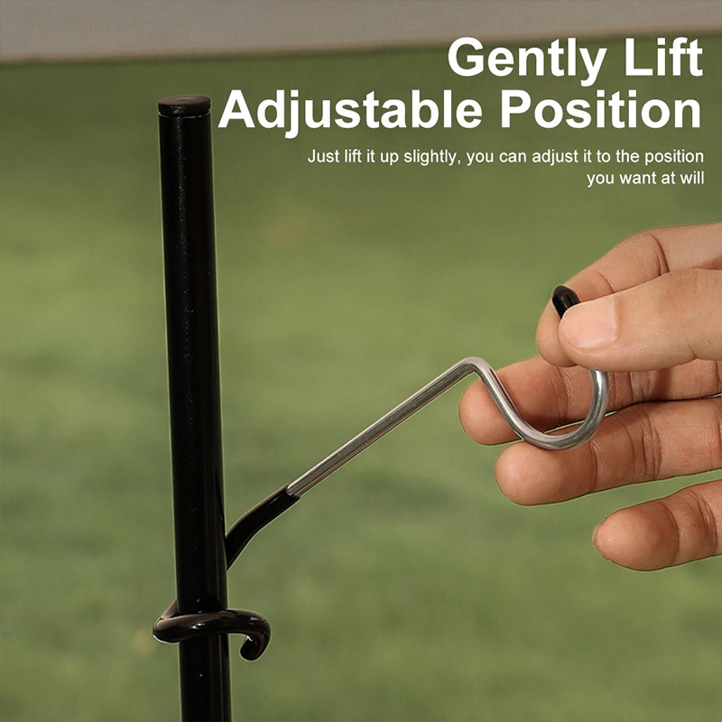 Metal hook pole AntiSlip outdoor camping light pole Hanger Hook Post ...
