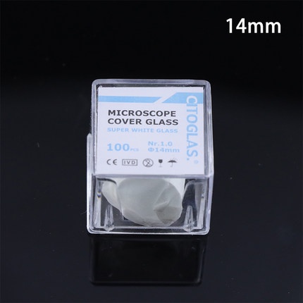 Round Microscope slide Coverslip Glass Cover Slip bulat Circular ...