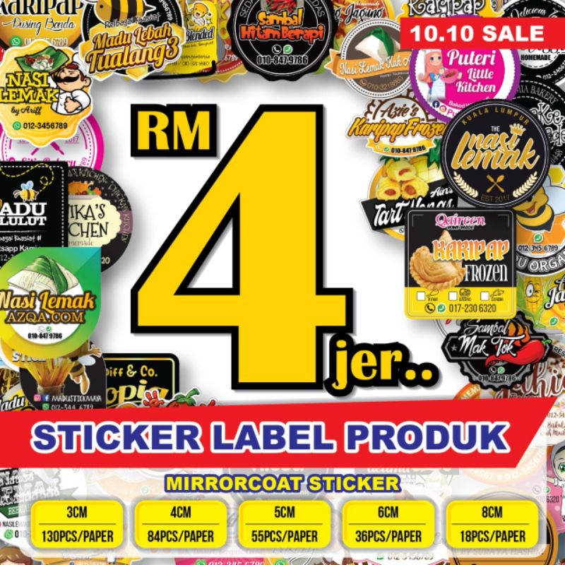 {DM} LABEL STICKER PRODUK MIRRORCOAT | CUSTOME DESIGN | READY TO PRINT ...