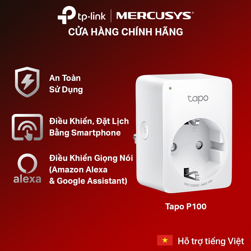 Tp-link Tapo P100 Smart WiFi Socket Compact Safe | Shopee Malaysia