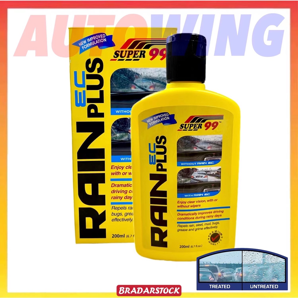 WINDSCREEN WAX COATING Rain X Super 99 Water Rain Repellent Cermin ...