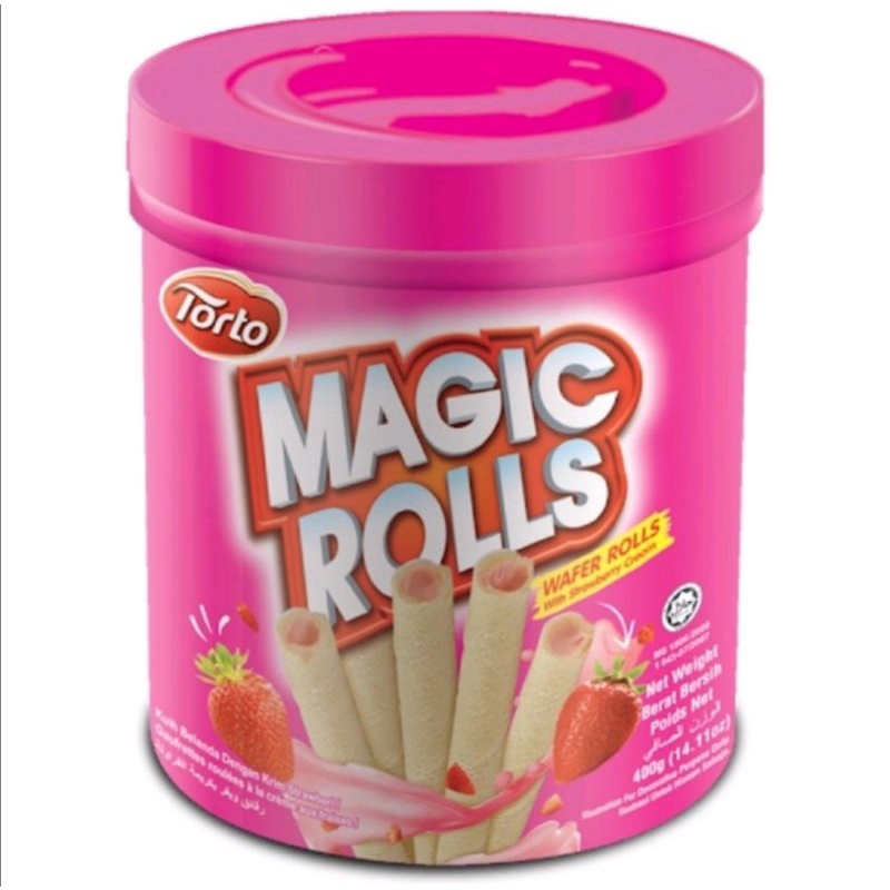 草莓味卷饼Torto Magic Rolls (400g) | Shopee Malaysia