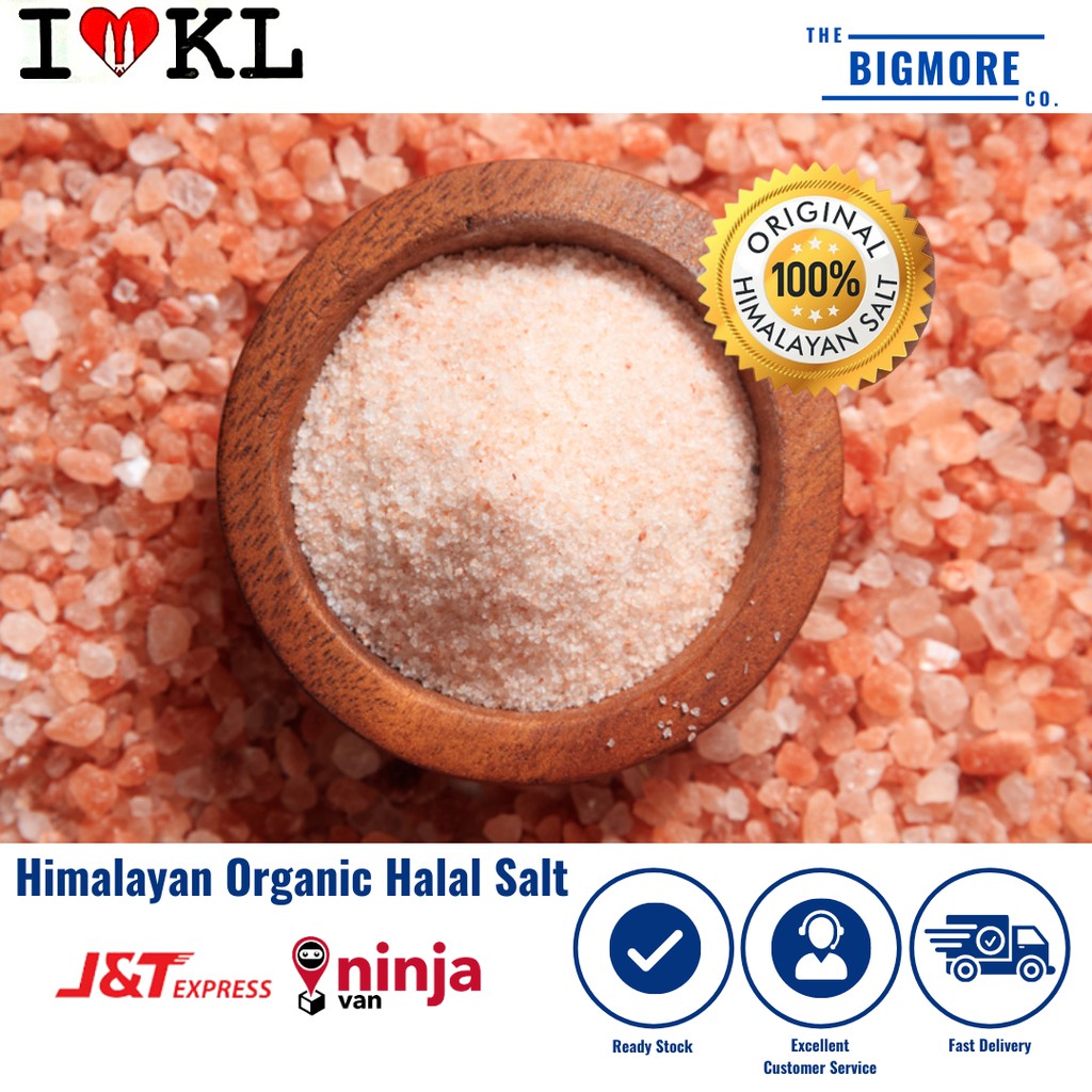 💙Ready Stock💙 800g Organic Halal 100% Natural Himalayan Pink Rock Salt ...