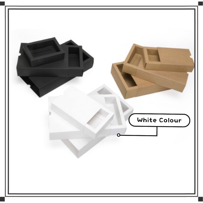 Kraft Paper Box Craft Sliding l Drawer Box Gift Box tudung Packing ...