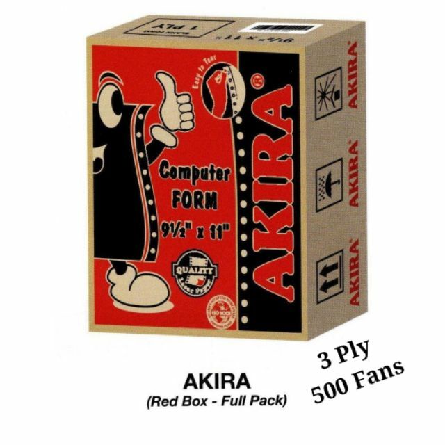 (300 / 500 Fans) Akira 9.5" x 11" 3 Ply NCR Paper Computer Form (All ...