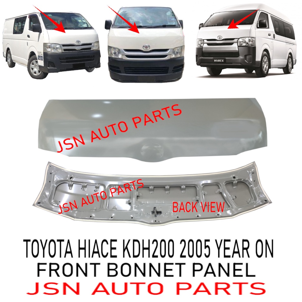 J124S02 FRONT BONNET PANEL TOYOTA KDH200 HIACE 2005 YEAR ON PICK UP VAN ...