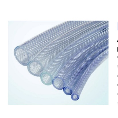 PVC TRANSPARENT REINFORCED HOSE 1/4"6MM-1-1/2"40MM **Price Per Meter ...