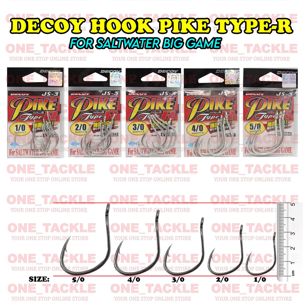 DECOY HOOK PIKE TYPE-R mata kail | Shopee Malaysia