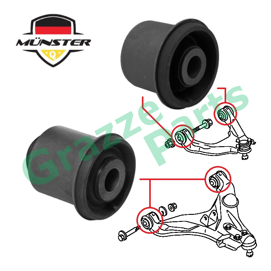 Münster Front Lower & Upper Control Arm Bush MR992256 / 4010A013 for ...
