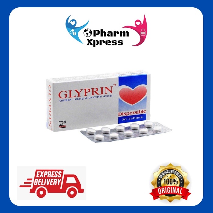 GLYPRIN ASPIRIN 100MG GLYCINE 45MG TABLET 30'S | Shopee Malaysia