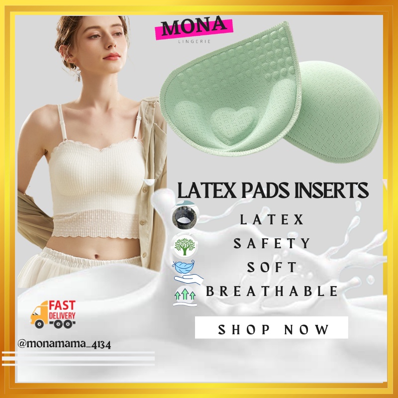 Bra Pad Inserts Latex Foam Paddings Push Up Bra Thick Pad Multiple Use ...
