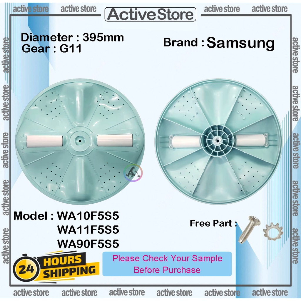 Samsung Washing Machine Pulsator Plate 400MM Gear11 WA10F5S5 WA11F5S5 ...