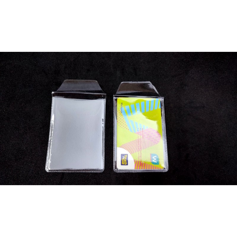 PVC Transparent IC ID Cover Badge Name Card Holder Sampul Plastik Kad ...