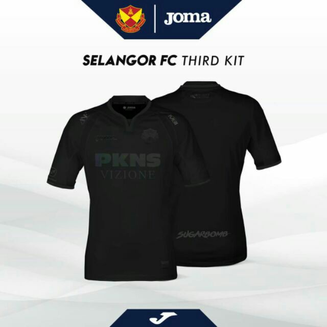 Original Jersey Selangor Third Kit Blackout Player Issue Joma 2020 ...