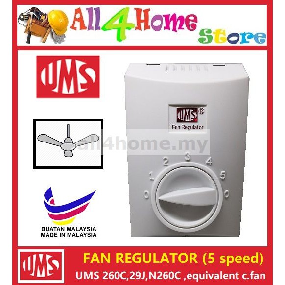 UMS Fan Regulator Control Switch UMS29C for ceiling fan | Shopee Malaysia