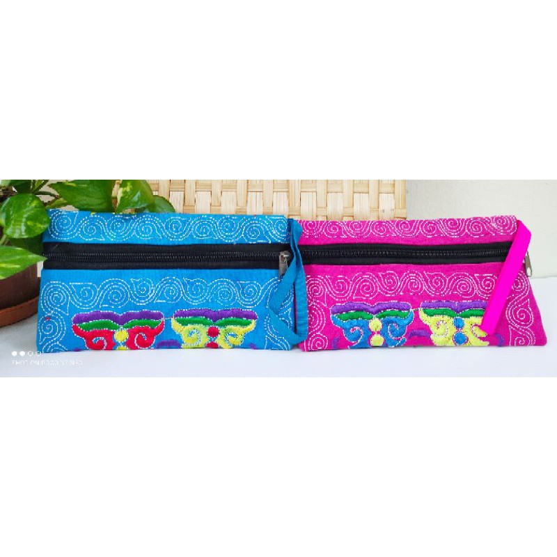 (Ready stock) Full Embroidery Pouch Wallet ( Handmade). | Shopee Malaysia