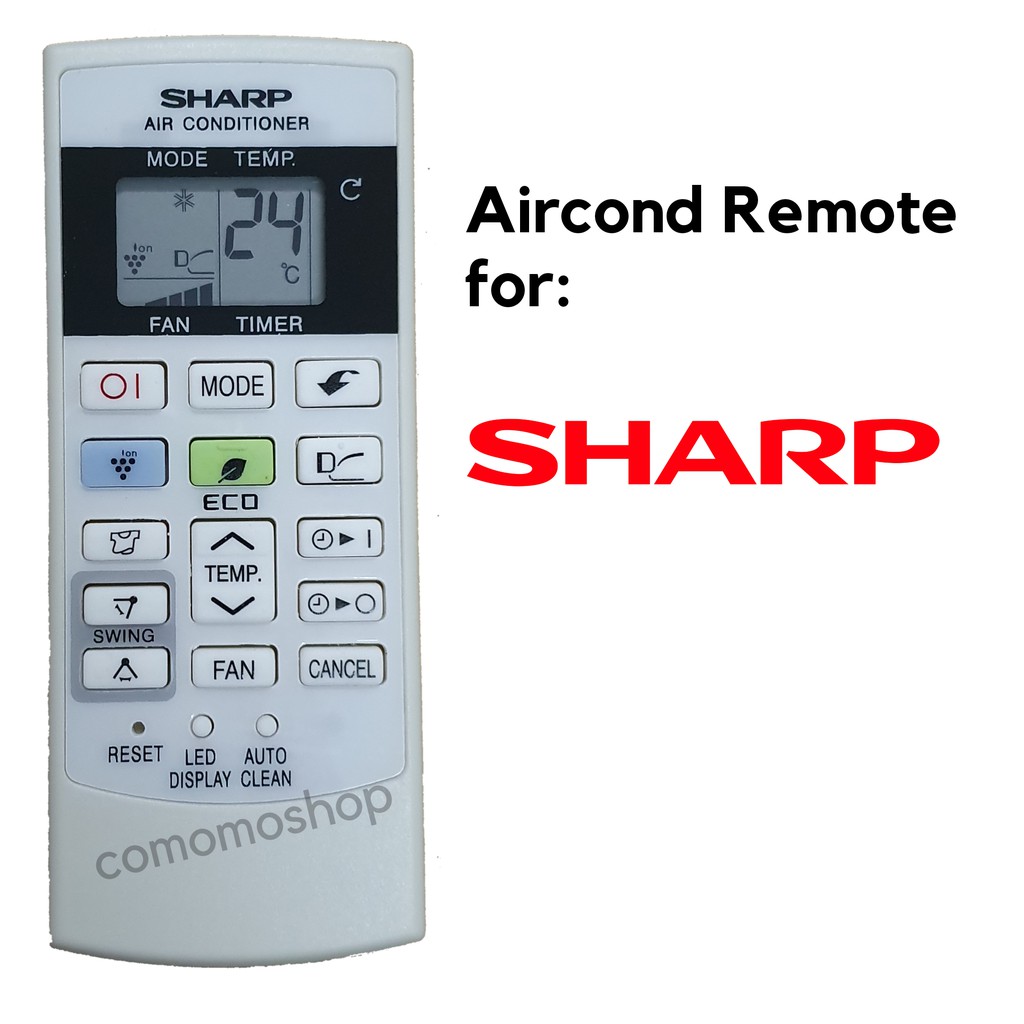 SHARP Remote Control A/C AC Aircond CRMC-A876JBEZ CRMC-A880JBEZ for AH-XP13PHT | Shopee Malaysia