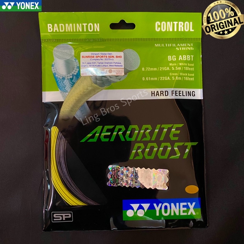 Yonex Aerobite Boost String 100% Original From Yonex Sunrise | Shopee ...