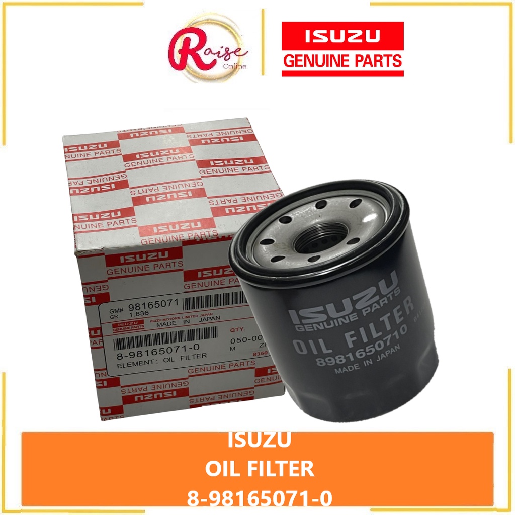 🇲🇾HOT SALES🔥 ORI ISUZU OIL FILTER D-MAX 2.5C 3.0C RT50 RT80 RT85 2013-2019 DMAX D'MAX 8981650710 ...