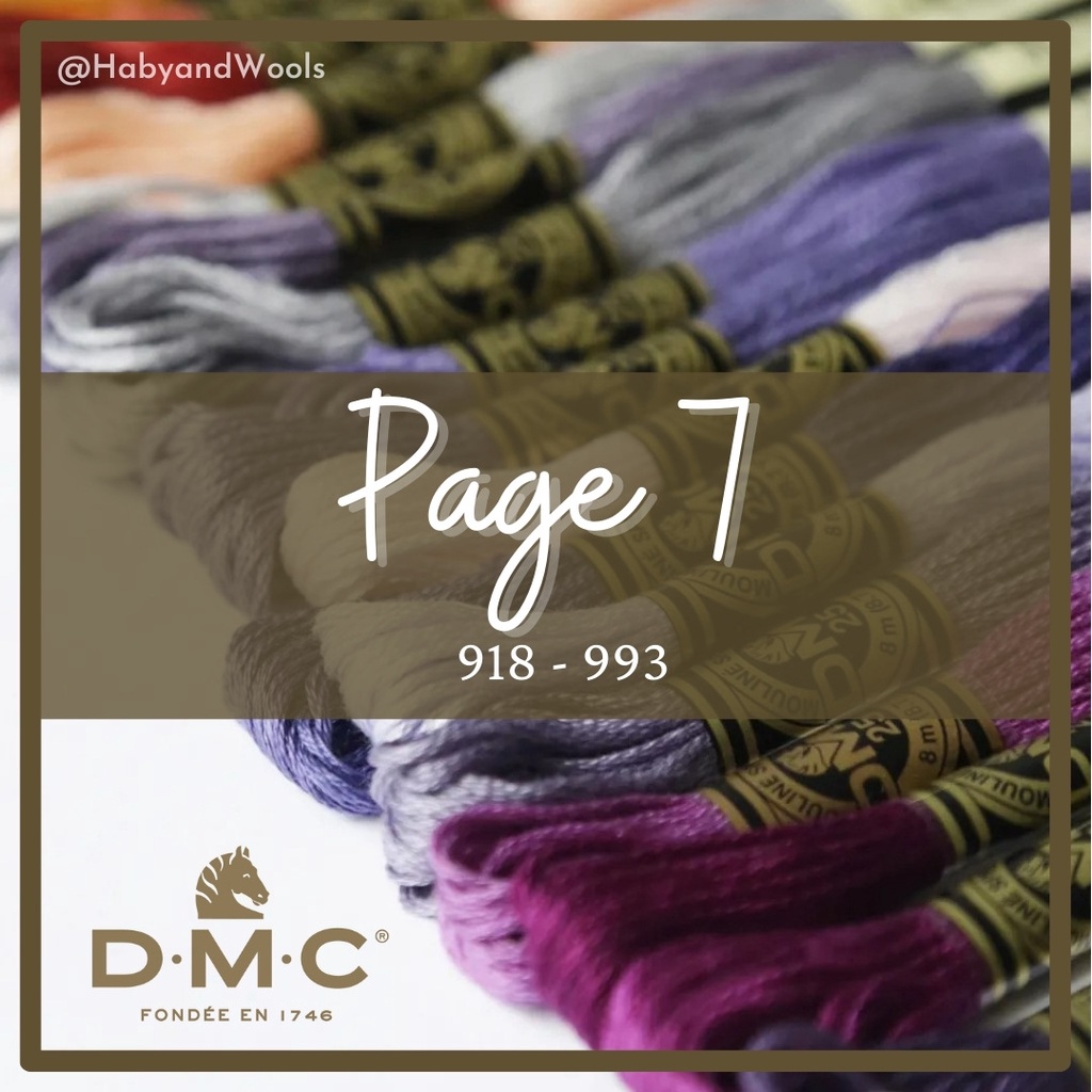 [Page 7/10] Art. 117 DMC Six Strand Embroidery Thread 918 - 993 ...