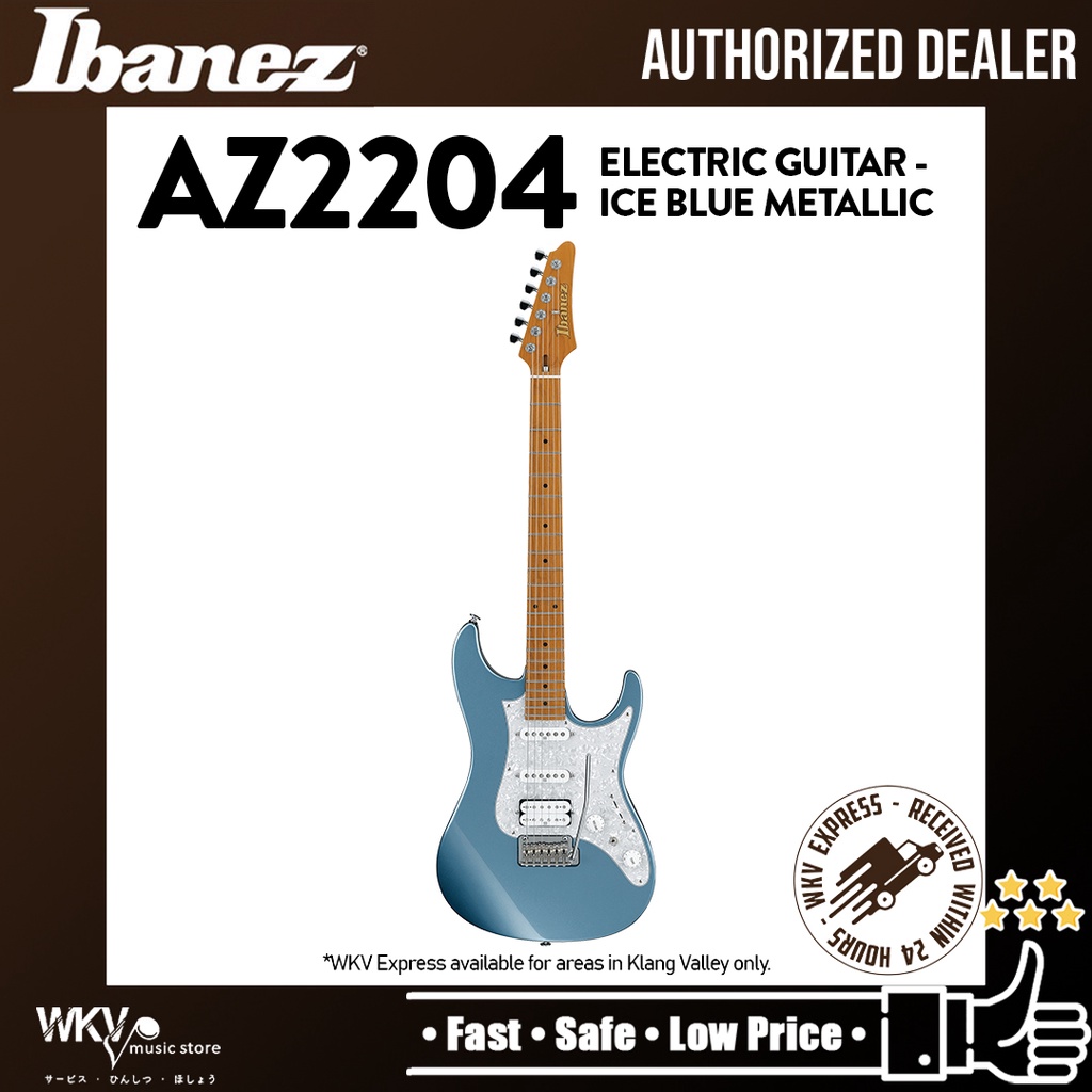 Ibanez Prestige AZ2204 Electric Guitar - Ice Blue Metallic | Shopee ...