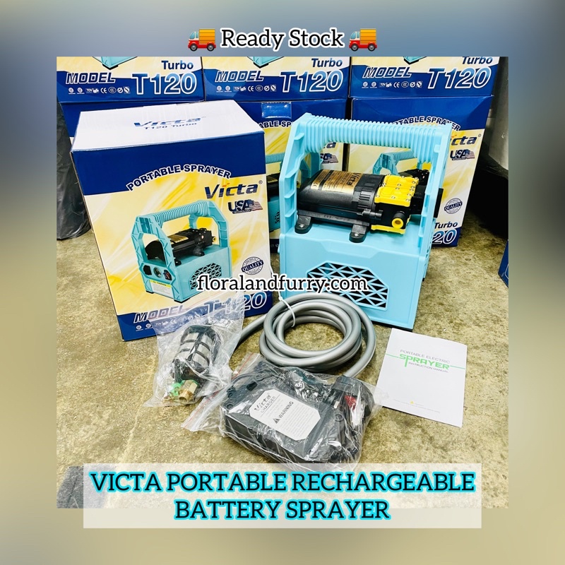 Victa T120 Portable Twin Double Pump Rechargeable Battery Sprayer ...