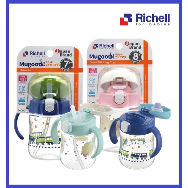 Richell Mugood Straw Cup 200ml | Shopee Malaysia