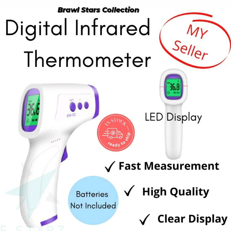 Essential THERMOMETER GUN Infrared Temperature Digital Thermometer ...