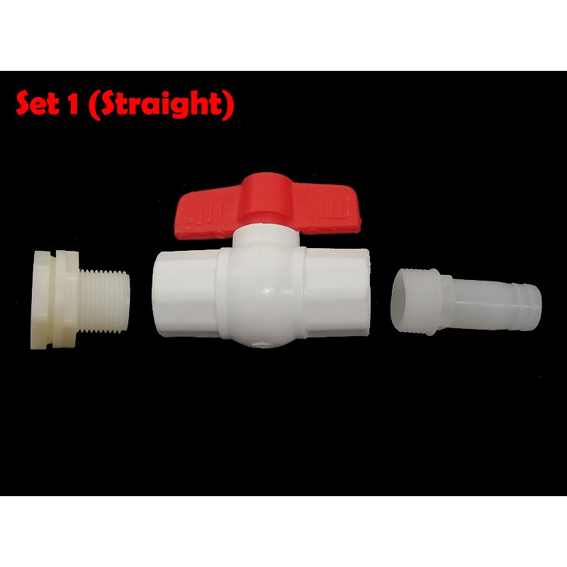 25mm Full Set Water Tank Connector Drainage IBC Aquarium Fish Tank ...