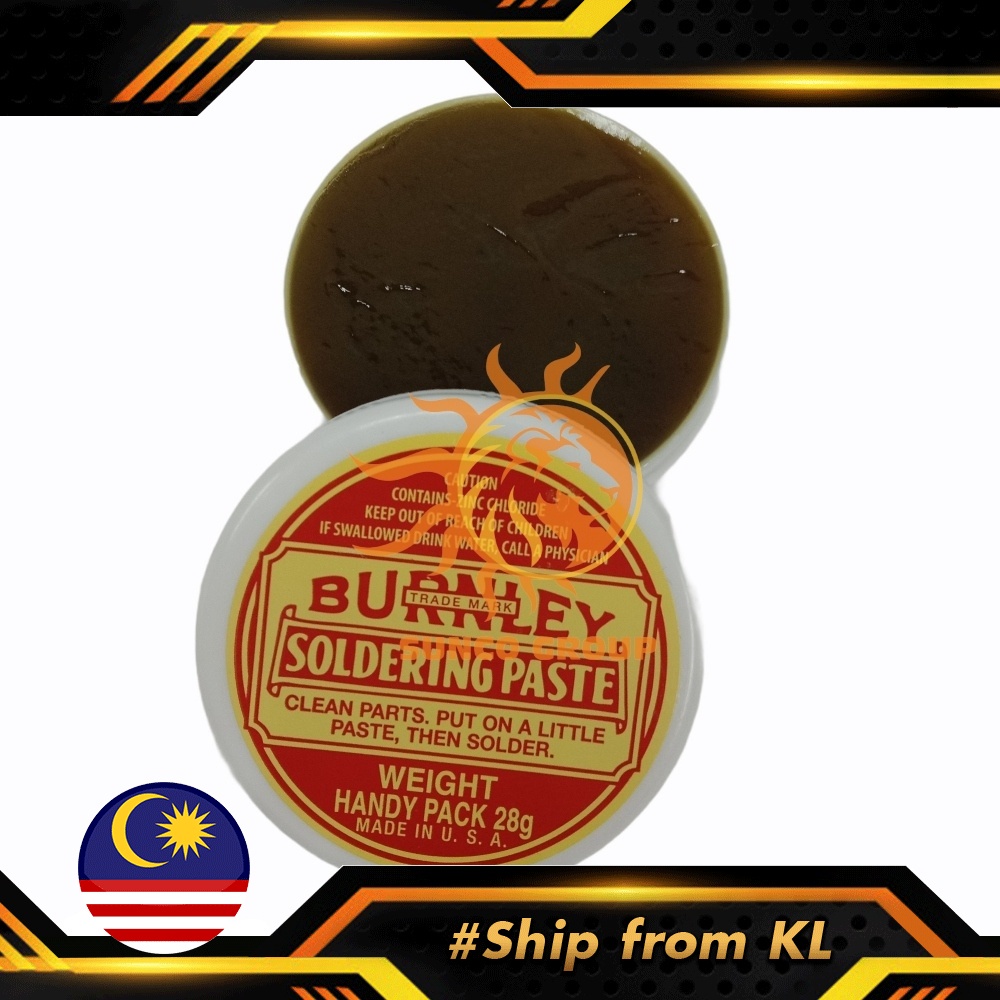 Original U.S.A Burnley 28g Soldering Paste Flux Minyak Solder USA ...