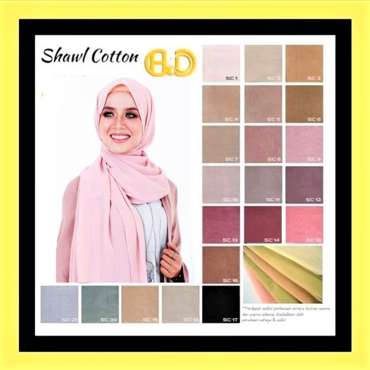 Shawl cotton voile plain pastel kaler, pnjg 1.8m, shawl hijab, shawl ...