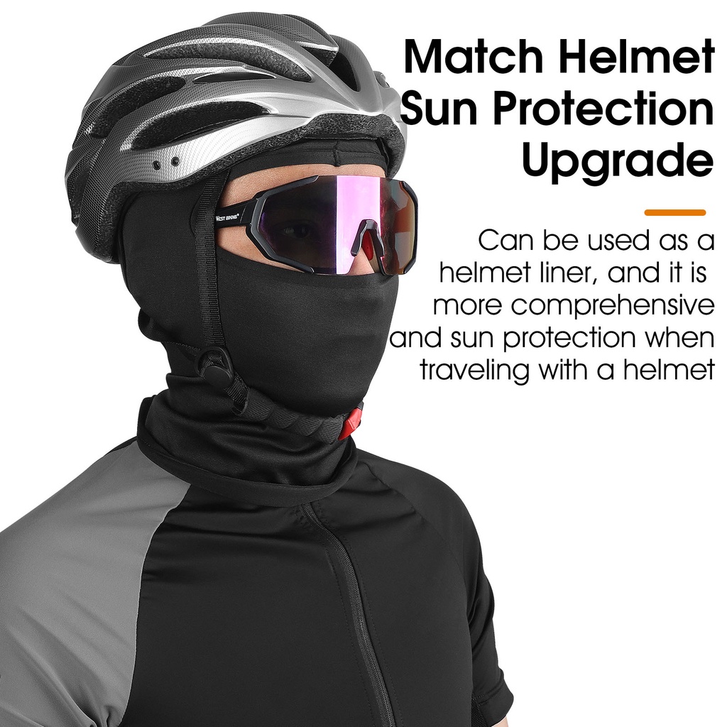 Sun Protection Cycling Face Mask Anti-Sweat Breathable Motor Topeng ...
