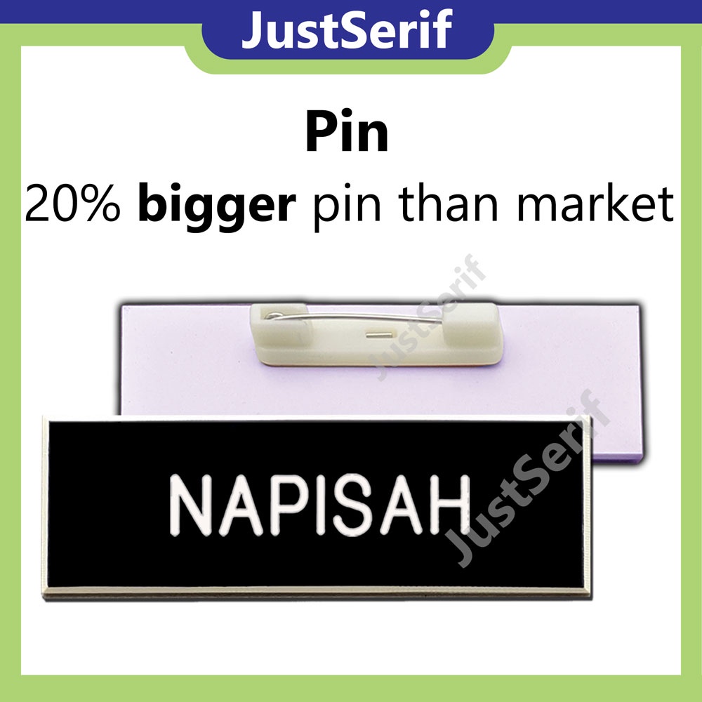 Name Tag MAGNET, NameTag PIN Untuk Tag Nama Sekolah Cikgu, Murid dan ...