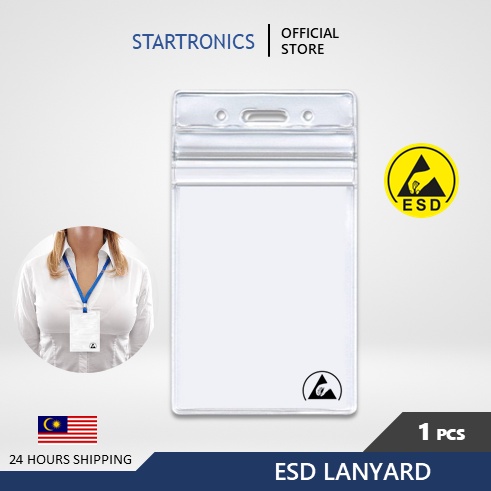 ESD Safe Name Badge Lanyard Card Holder | Shopee Malaysia