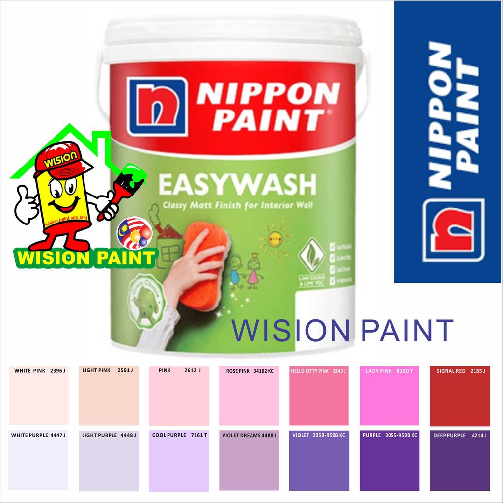 1L NIPPON EasyWash Paint / easy wash 1 LITER / INTERIOR WALL MATT ...